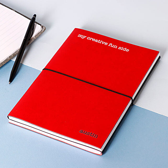 Personalised Red N Black Two Tone Note Book argentina | Gift ...