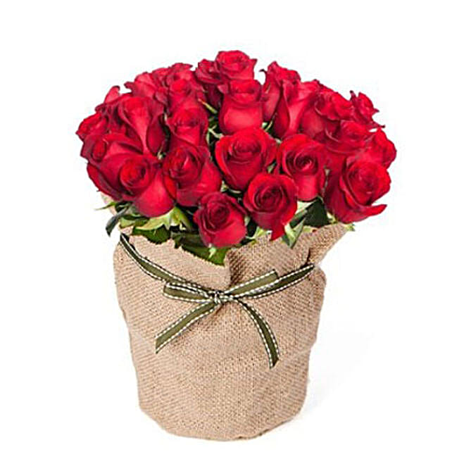 Ruby Red Roses Bouquet australia | Gift Ruby Red Roses Bouquet- FNP