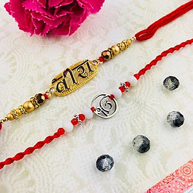 Veera two Rakhi Set australia | Gift Veera two Rakhi Set- FNP