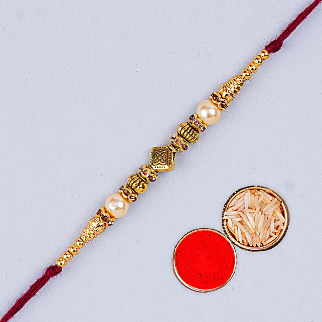 Traditional Designer Rakhi australia | Gift Traditional Designer Rakhi- FNP