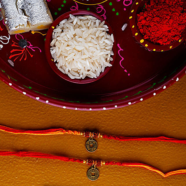 Traditional Rakhis N Pooja Thali australia | Gift Traditional Rakhis N ...