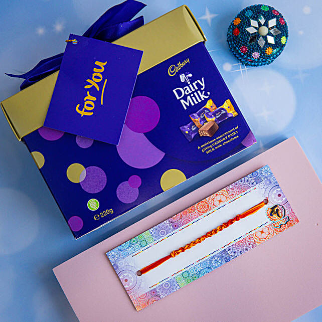Adorable Dairy Milk Chocolate Gift Box with Dori Dhaga australia | Gift ...