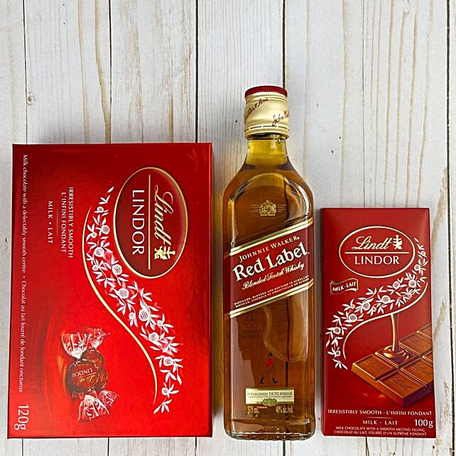 Red Label Whiskey And Lindt Chocolate australia | Gift Red Label ...