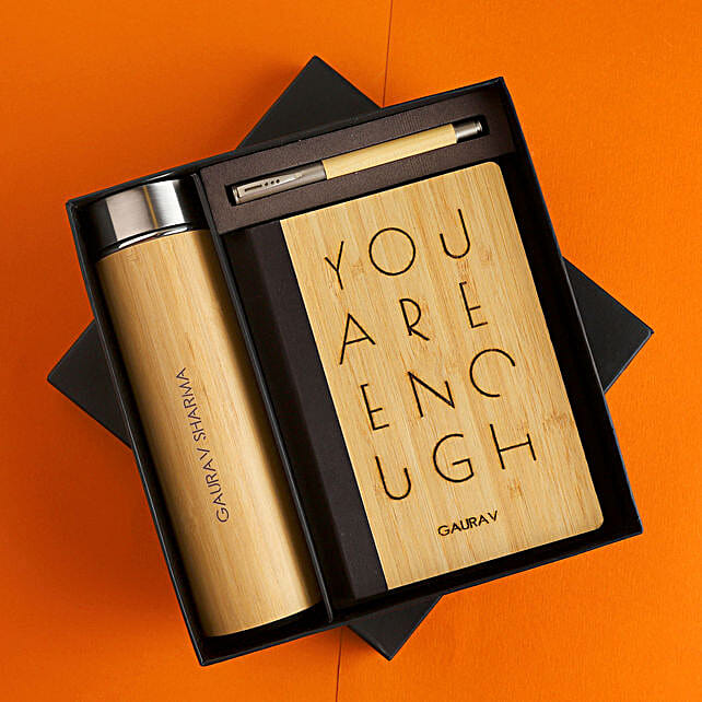 You Are Enough Personalised Bamboo Made Gift Set australia | Gift You ...