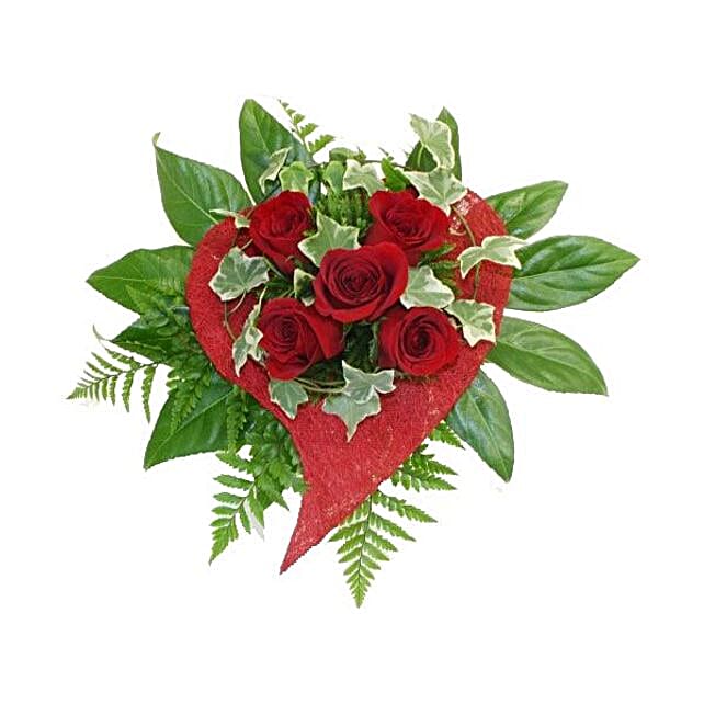 Ravishing Red Roses Heart Bouquet austria | Gift Ravishing Red Roses ...