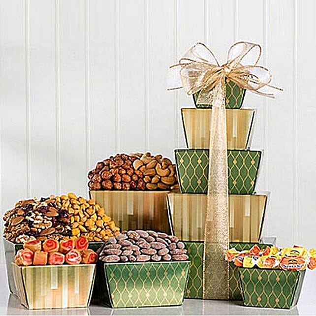Nut and Sweets Tower canada | Gift Nut and Sweets Tower- FNP