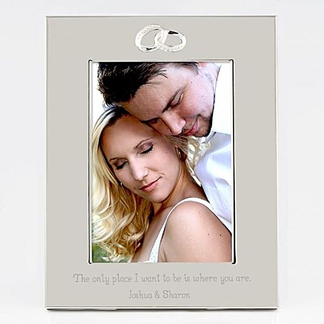 Personalised Rings Photo Frame canada | Gift Personalised Rings Photo ...
