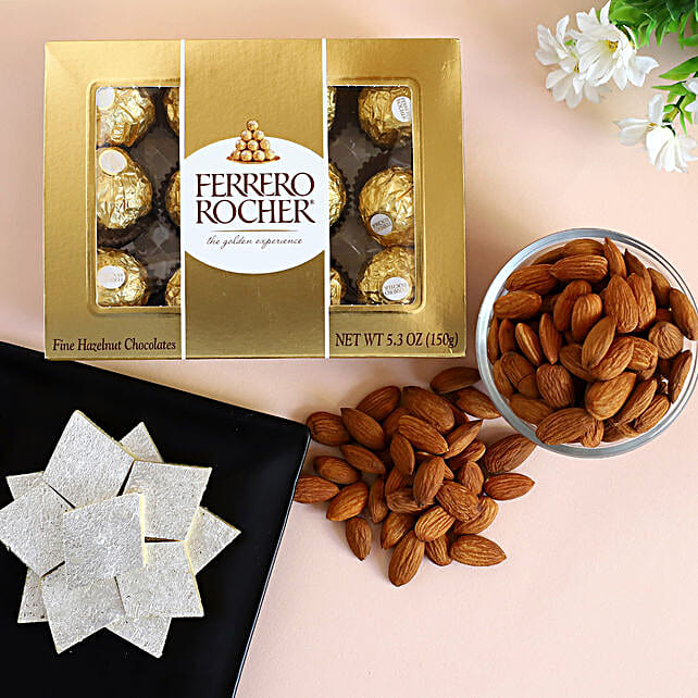 Ferrero Rocher With Kaju Katli And Almonds canada | Gift Ferrero Rocher ...