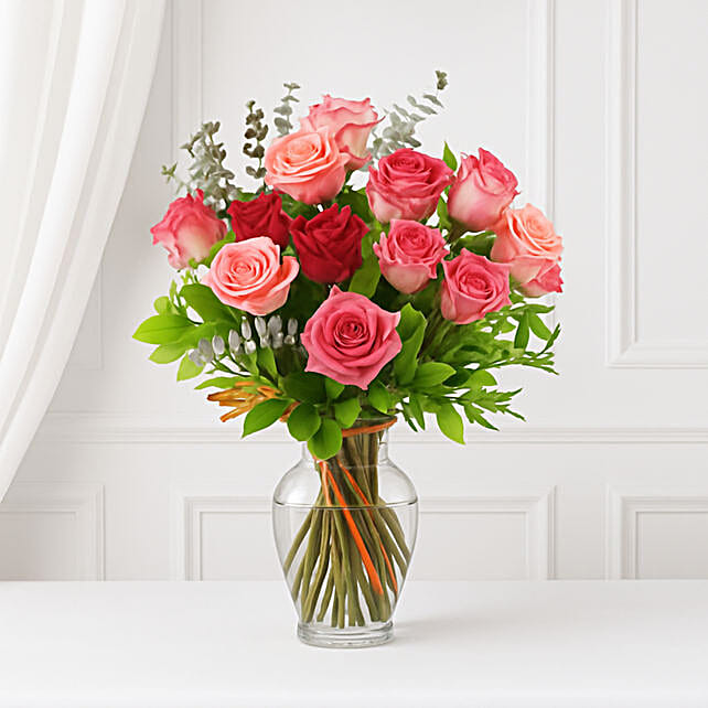 Multicoloured Roses Bouquet canada | Gift Multicoloured Roses Bouquet- FNP