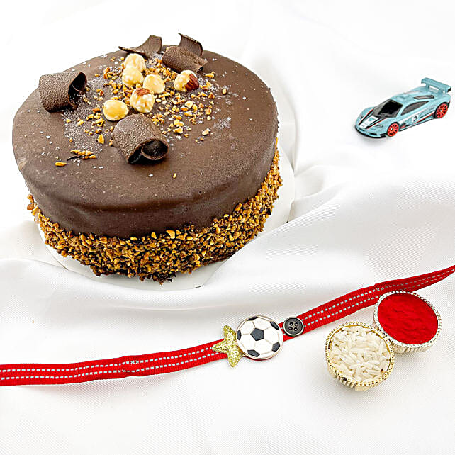 Sneh Football Star Kids Rakhi & Bacio Cake canada | Gift Sneh Football ...