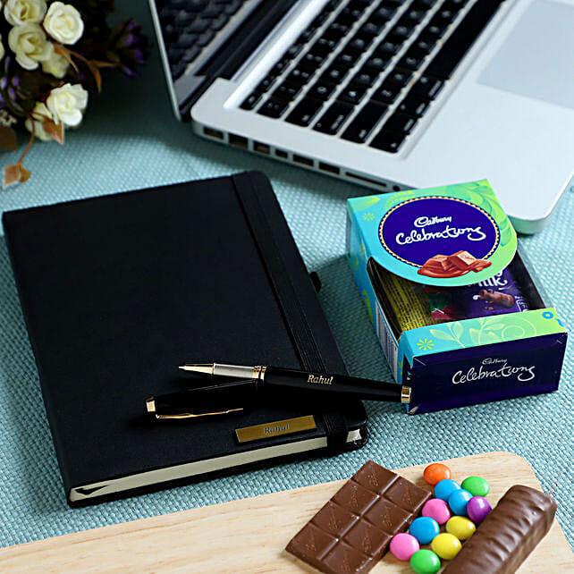 Personalised Notebook & Chocolate Combo canada | Gift Personalised ...