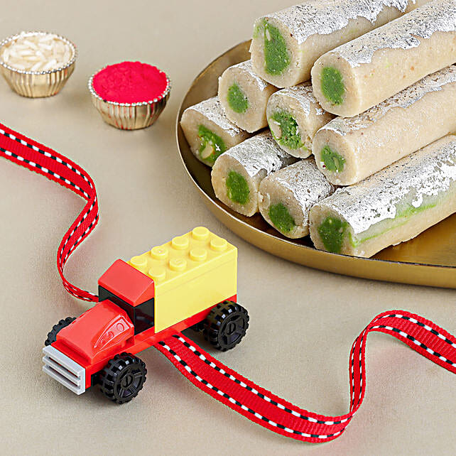 Lego-Link Kids Toy Rakhi & Kaju Roll canada | Gift Lego-Link Kids Toy ...