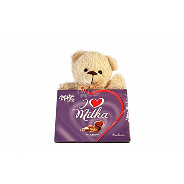 Sweet Milka Hearts with A Teddy croatia | Gift Sweet Milka Hearts with ...