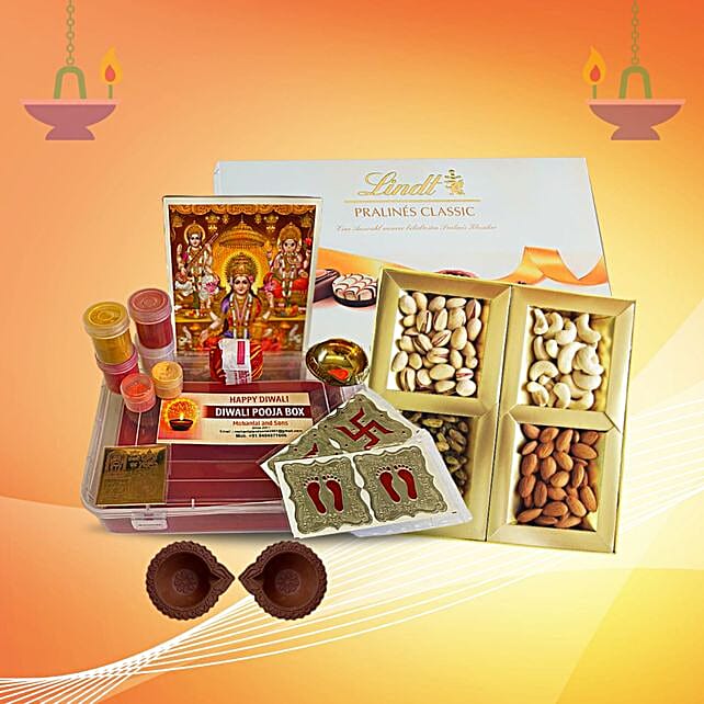 Auspicious Diwali Combo germany | Gift Auspicious Diwali Combo- FNP