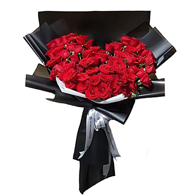 Heart Shaped Red Roses Bouquet indonesia | Gift Heart Shaped Red Roses ...