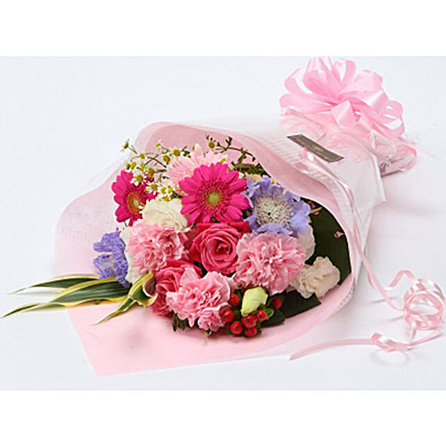 Beautiful Pink Bunch japan | Gift Beautiful Pink Bunch- FNP