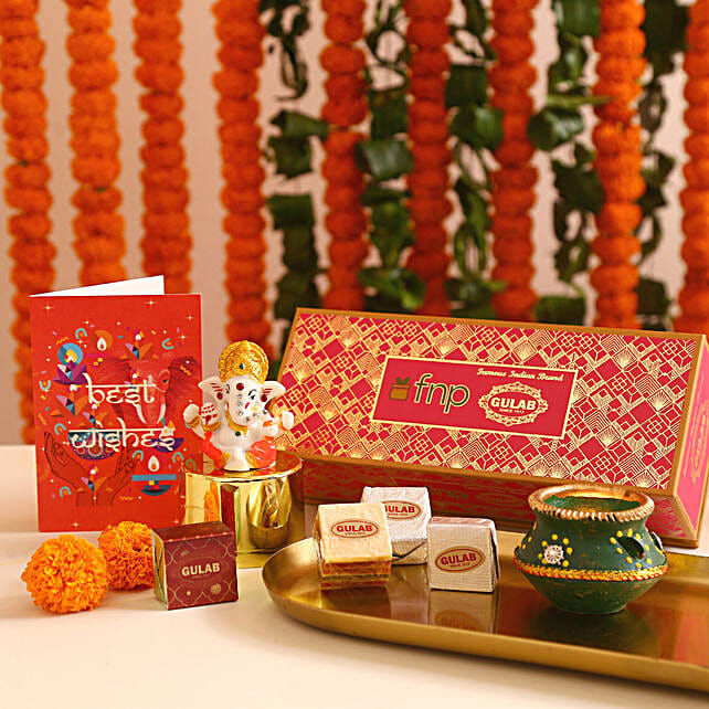 Diwali Greetings With Gulab Assorted Sweets japan | Gift Diwali ...
