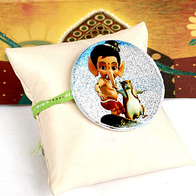 Colorful Bal Ganesha Rakhi For Kids kuwait | Gift Colorful Bal Ganesha ...