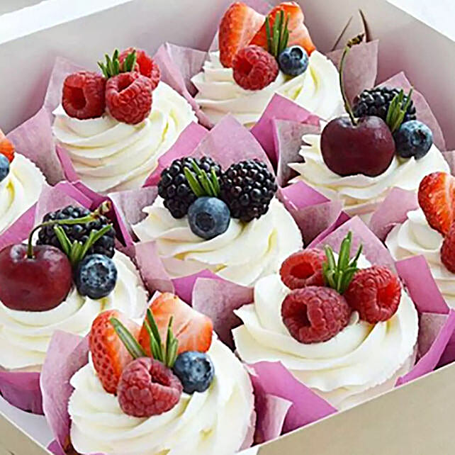 Vanilla Cupcakes kuwait | Gift Vanilla Cupcakes- FNP
