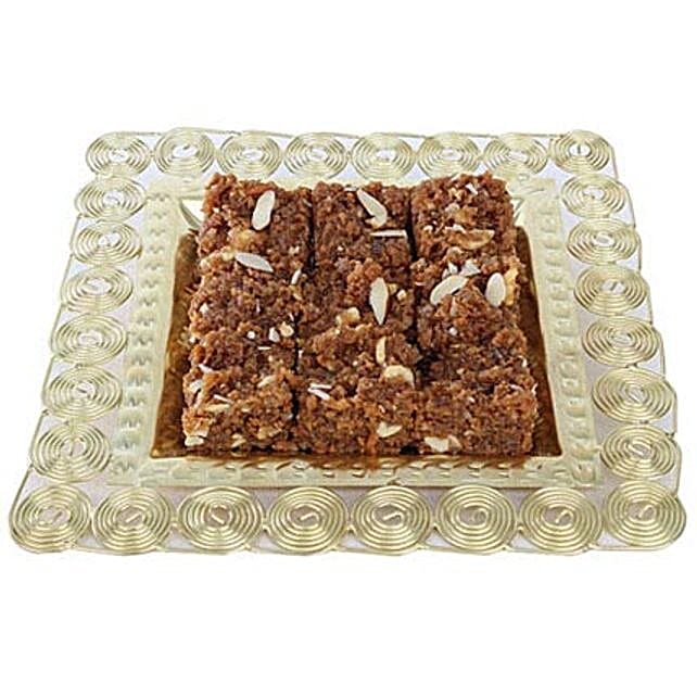 Buy/Send Doda Burfi In Golden Tray Online- FNP