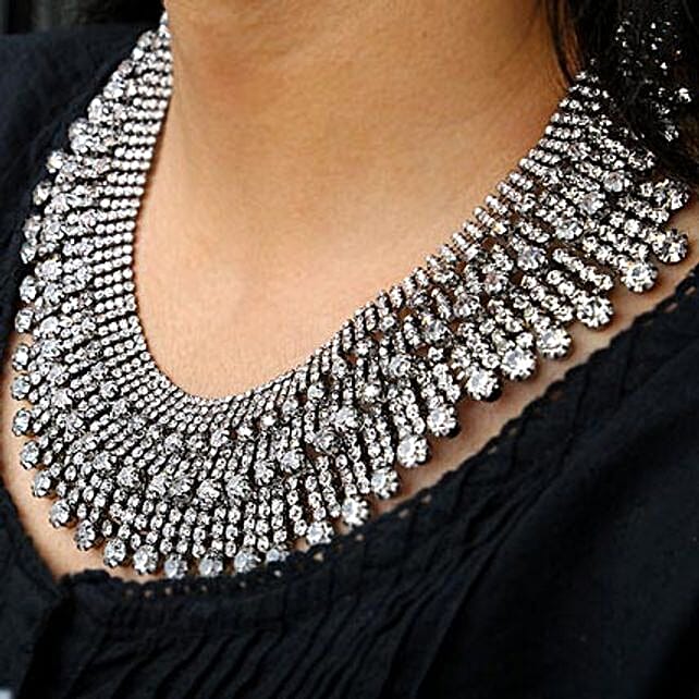 Buy/Send Glistening Stone Necklace Online- FNP