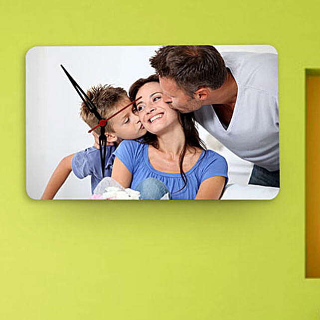 Buy/Send Personalized Rectangular Wall Clock Online- FNP