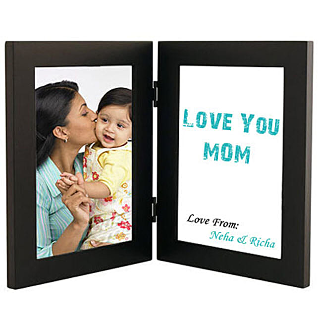 Buy/Send Double Folding Portrait Black Photo Frame Online- FNP