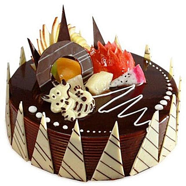 Buy/Send Cute Chocolate Cake 1kg by FNP Online- FNP
