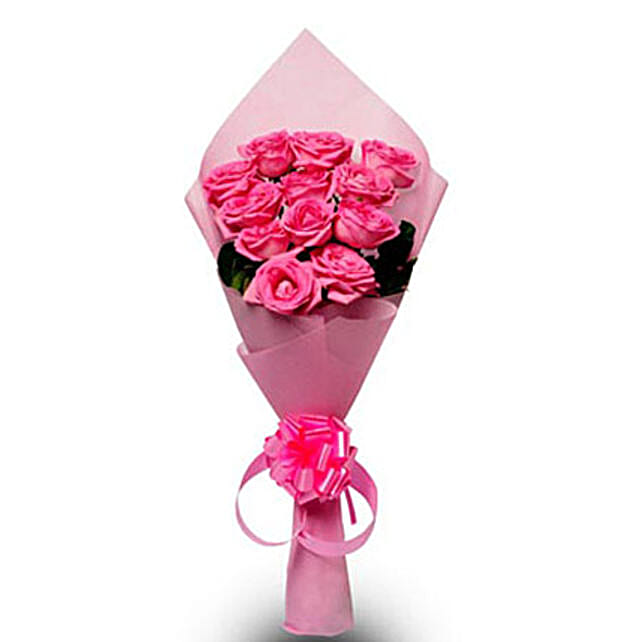 Buy/Send Pink Beauty Roses by FNP Online- FNP