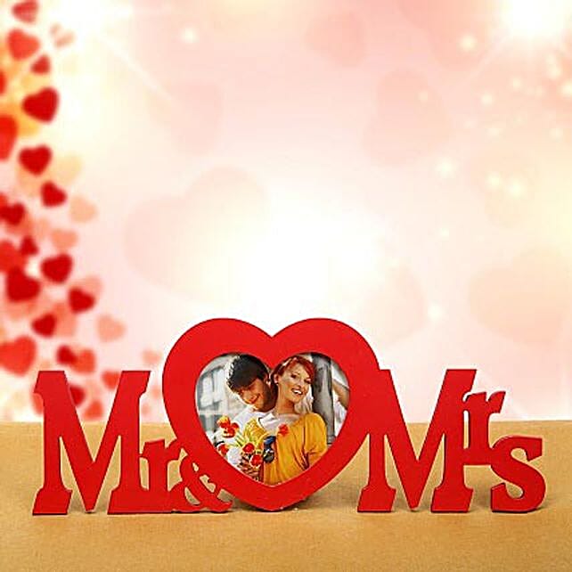 Buy/Send Personalised Mr & Mrs Photo Frame Online- FNP