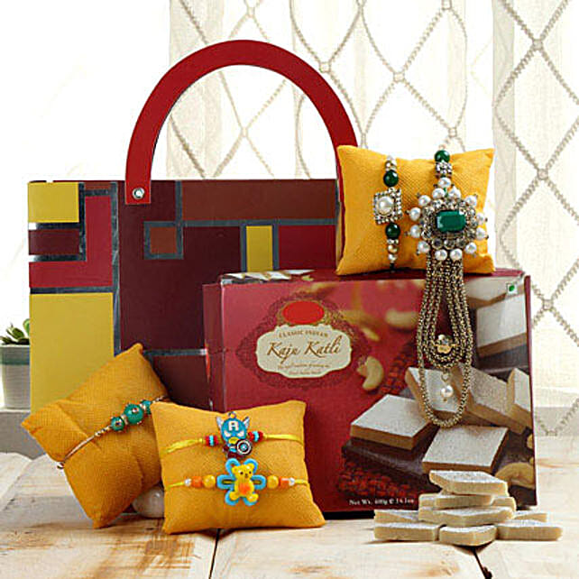 Buy/Send Gorgeous Family Rakhi by FNP Online- FNP