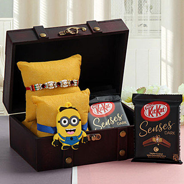 Buy/Send Kit Kat N Minion Rakhi Online- FNP