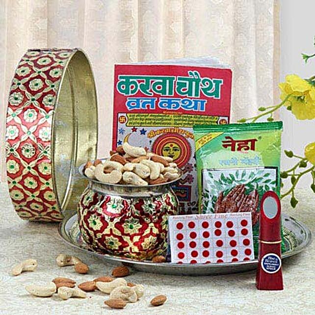 Buy/Send Karva Chauth Pooja Thali Online- FNP
