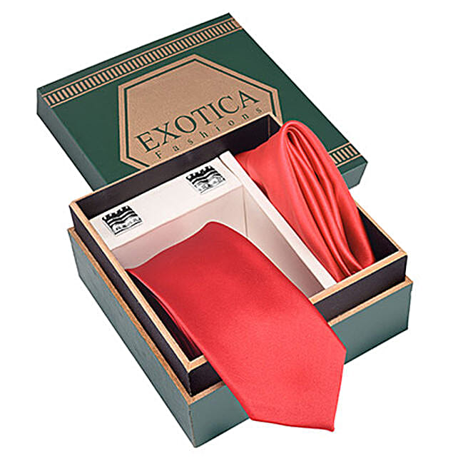 Buy/Send Formal Wine Red Tie Set Online- FNP