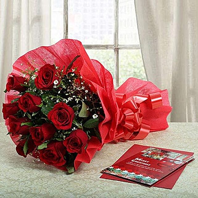 Buy/Send Red Roses Greeting Online- FNP