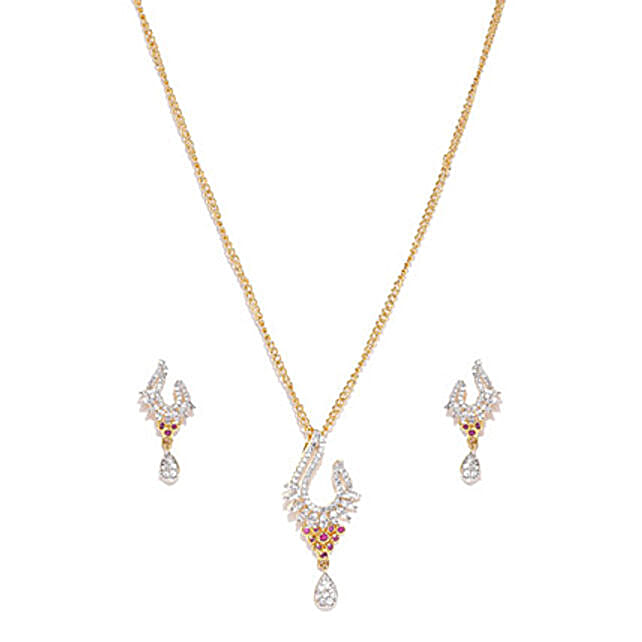 Buy/Send Estelle 24 Carat Jewellery Set Online- FNP