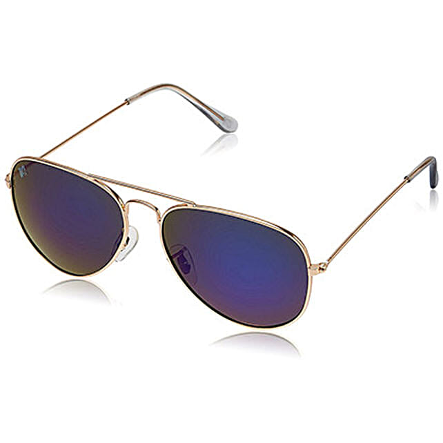 Buy/Send MTV Unisex Blue Mirrored Aviators Online- FNP