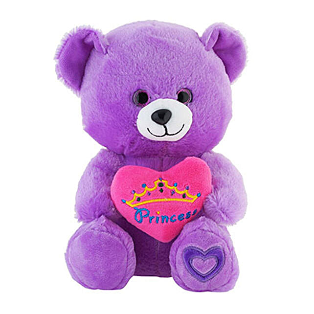 Buy/Send Princess Purple Bear Online- FNP