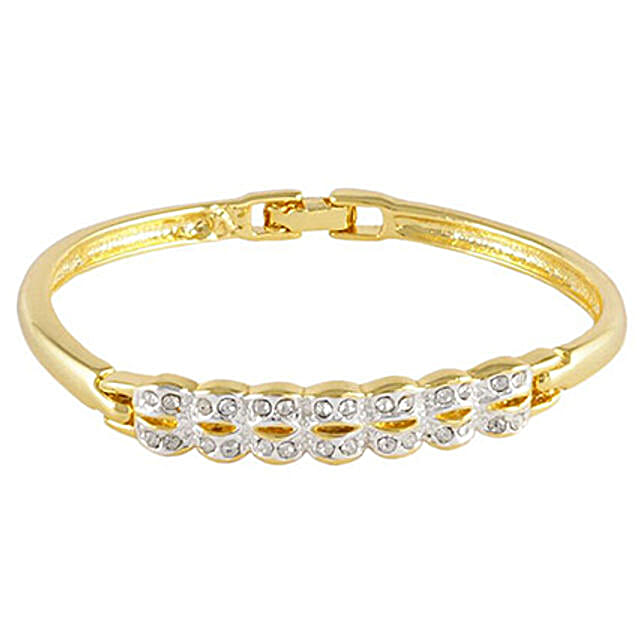 Buy/Send 24 Ct Gold Plated Women Bracelet Online- FNP