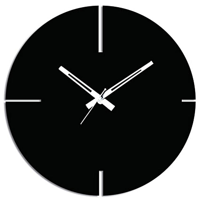 Buy/Send Simple Black Wall Clock Online- FNP