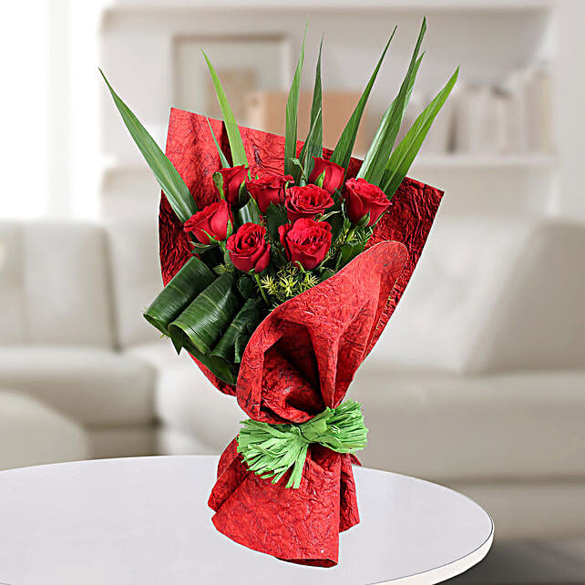 Buy/Send Blooming Red Roses Bunch Online- FNP