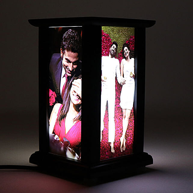 Buy/Send Personalized LED Lamp Wooden Online- FNP