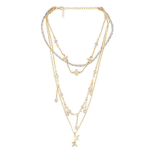 Buy/Send Cosmo Layered Choker Necklace Online- FNP