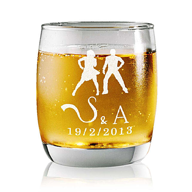 Buy Send Personalised Set Of 2 Whiskey Glasses 2362 Online Fnp