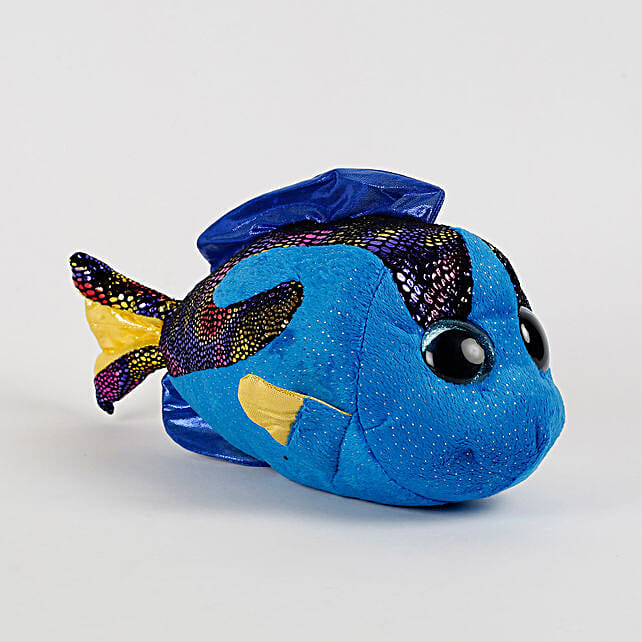 Buy/Send Beanie Boos Aqua The Blue Fish Soft Toy Online- FNP