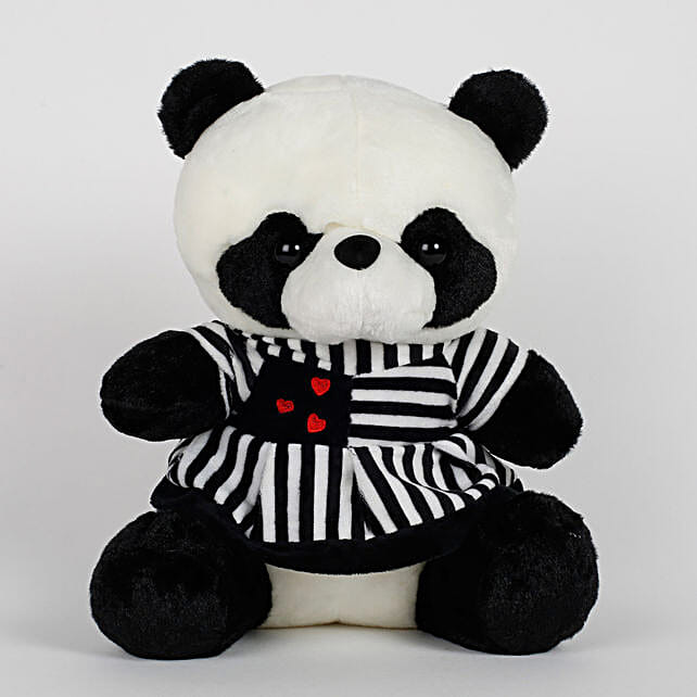 Buy/Send Panda Girl With Dress Soft Toy Online- FNP