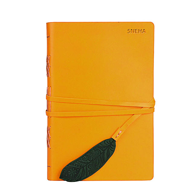 Buy/Send Tranquility Orange Mindfulness Personalized Diary Online- FNP