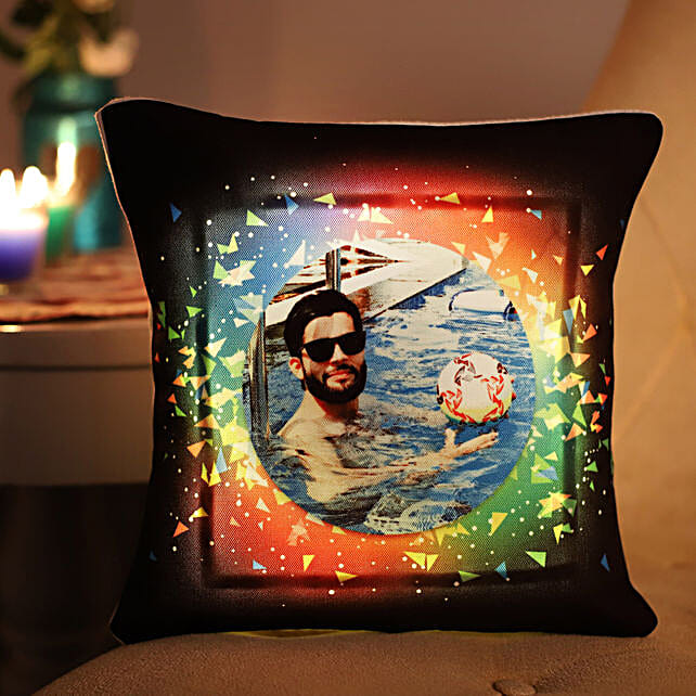 Buy/Send Personalised Colourful LED Cushion Online- FNP