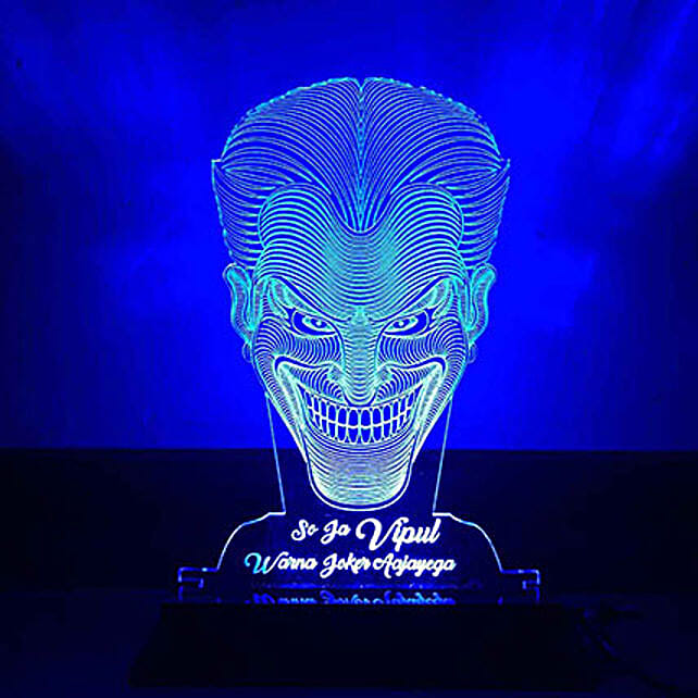 Buy/Send Personalised Blue LED Joker Lamp Online- FNP