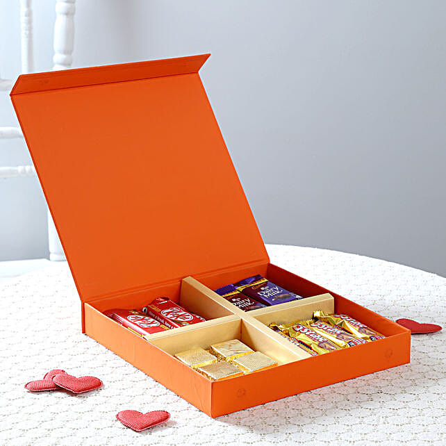 Buy/Send Delicious Chocolates in Orange FNP Box Online- FNP